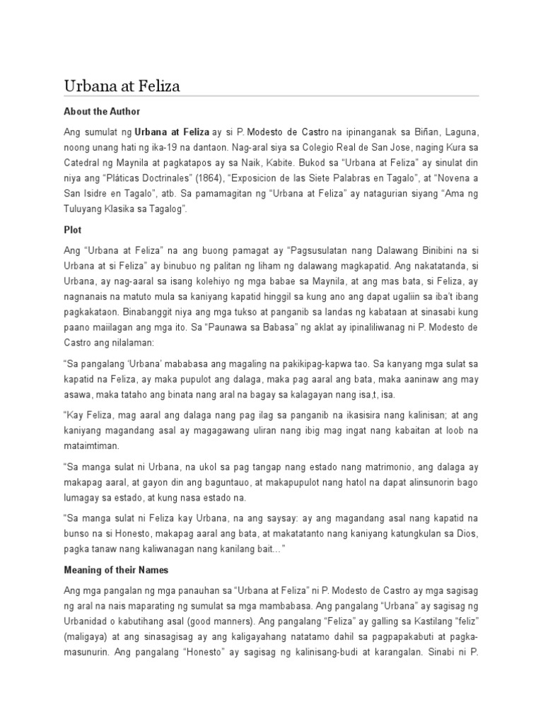 urbana at felisa - philippin news collections