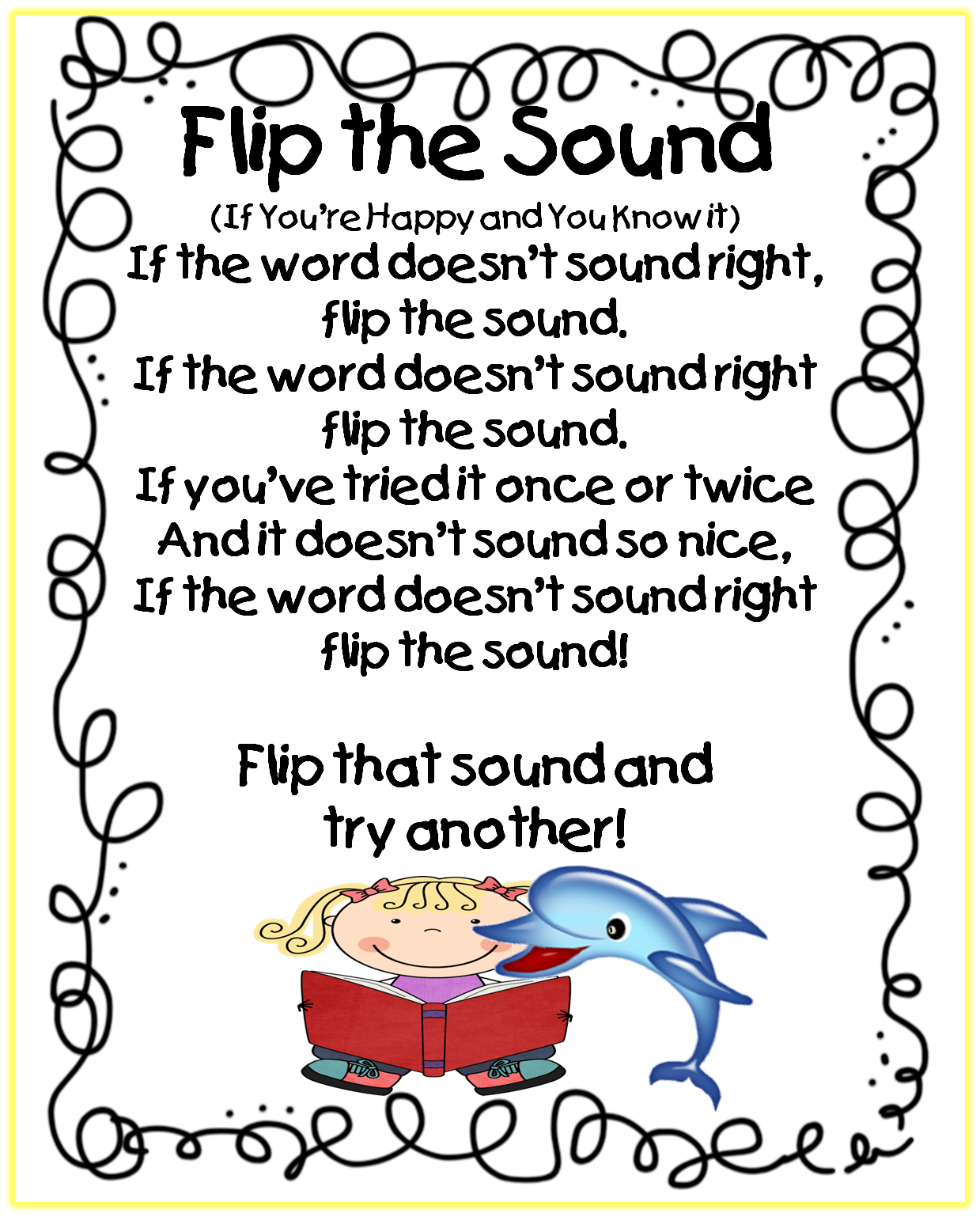 Flippy Dolphin Reading Strategy