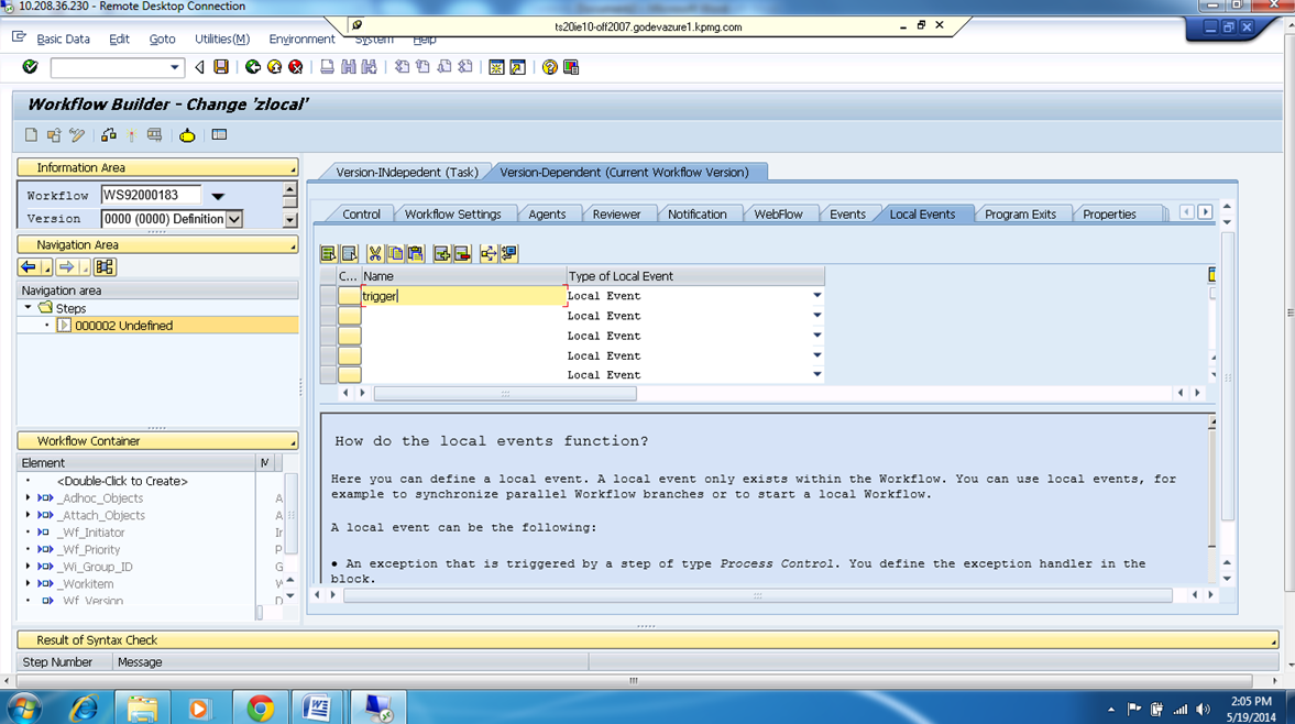 An SAP Consultant: SAP Workflow - Local Workflow Step type and Event ...