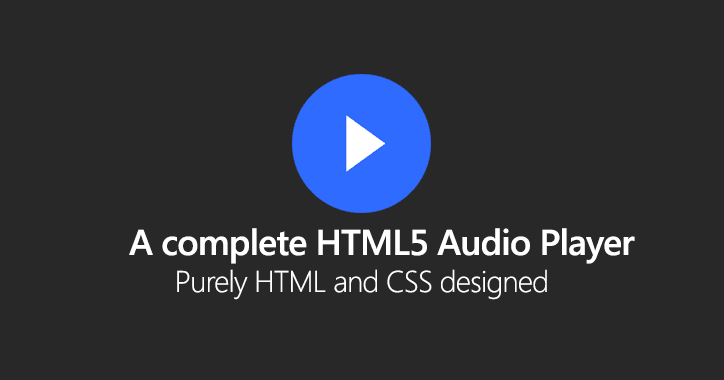 A Complete HTML5 Audio Player for your website - MyMediaElements