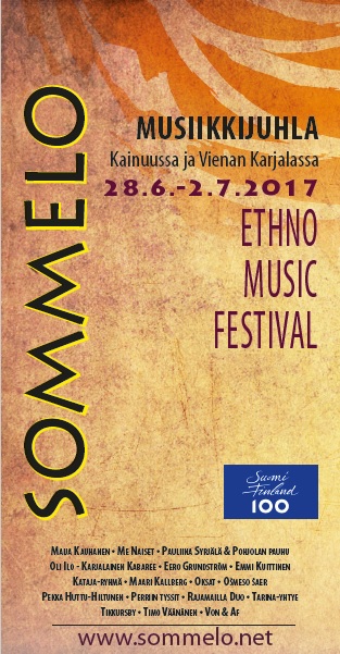 Musiikkijuhla Sommelo - Sommelo Ethno Music Festival: 2017