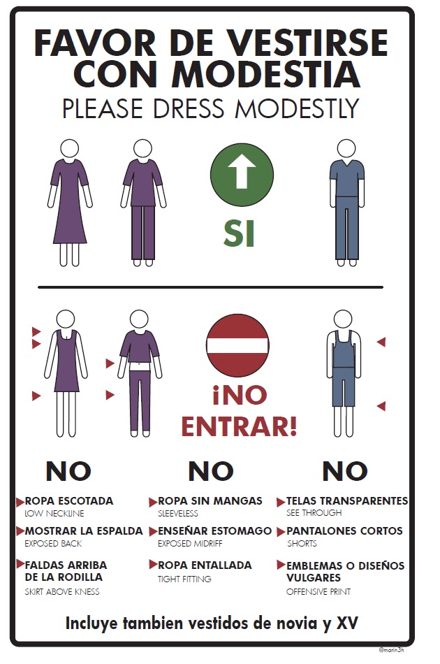 Chica catolica: Modestia en la vestimenta.