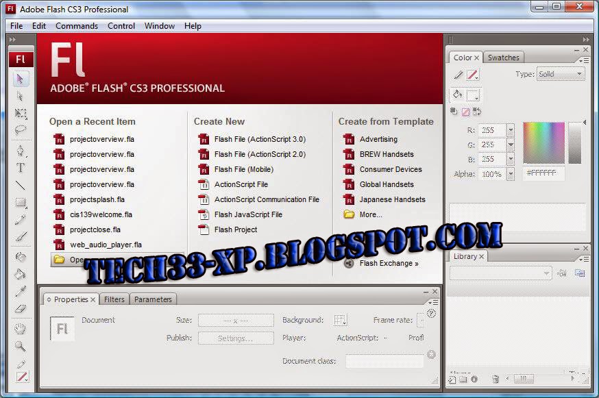 Adobe Flash CS3 Profesional Full Version | Tech-Xp