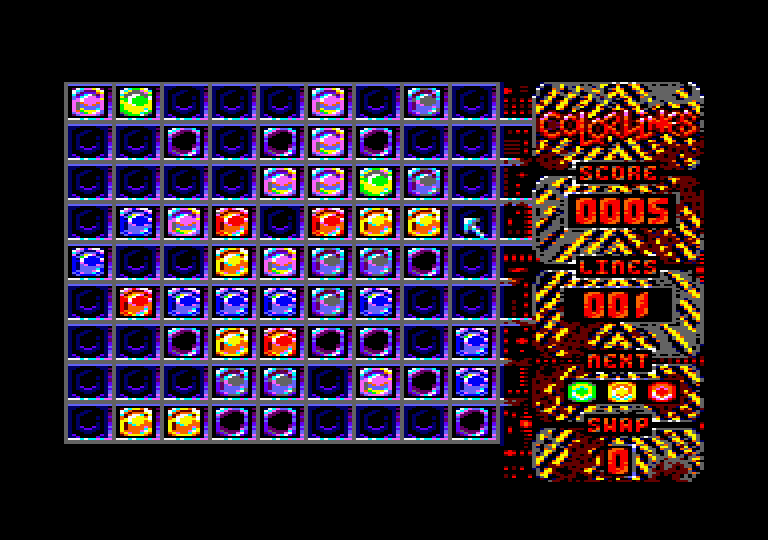 RGCD: Color Lines (Amstrad CPC)