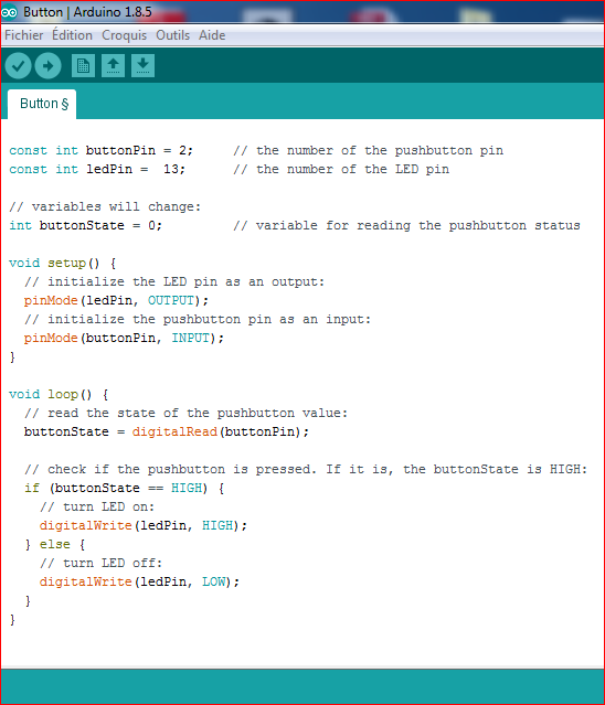 الحلقة 5 : دورة تعلم اردوينو " Montage LED Bouton Avec Arduino ...