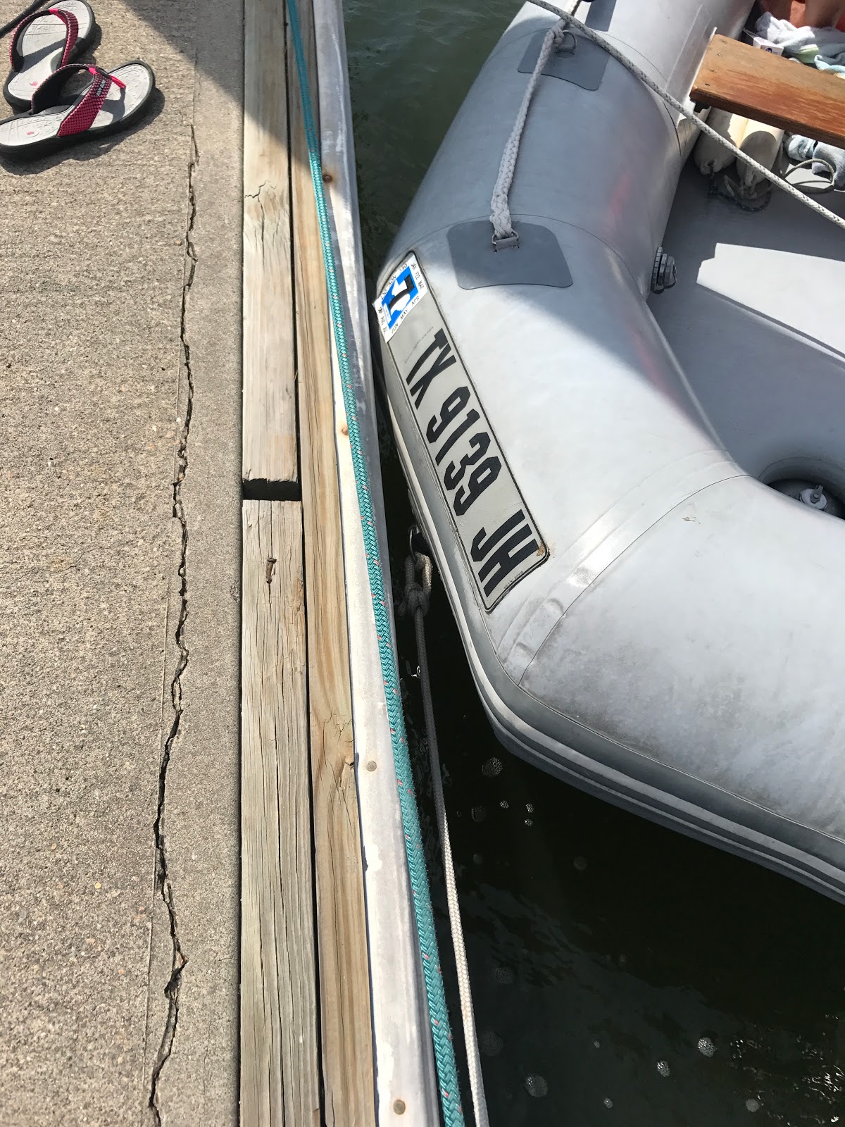 S/V Living and Loving Life: Dinghy rubber repair
