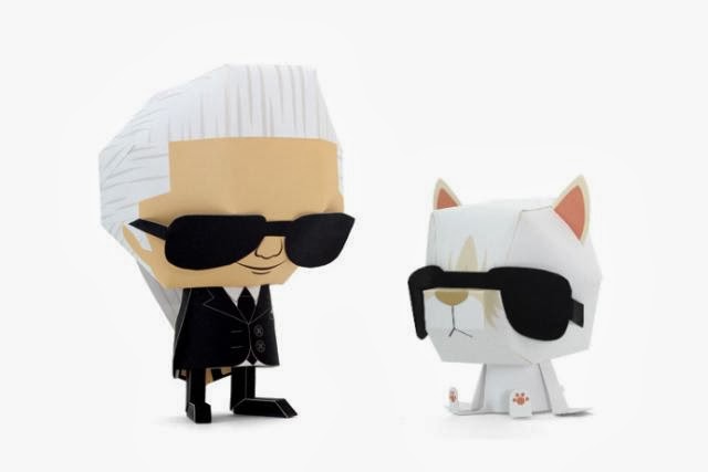 Hotel MariaCarla: KARL LAGERFELD creates with SHIN TANAKA his own papertoy.