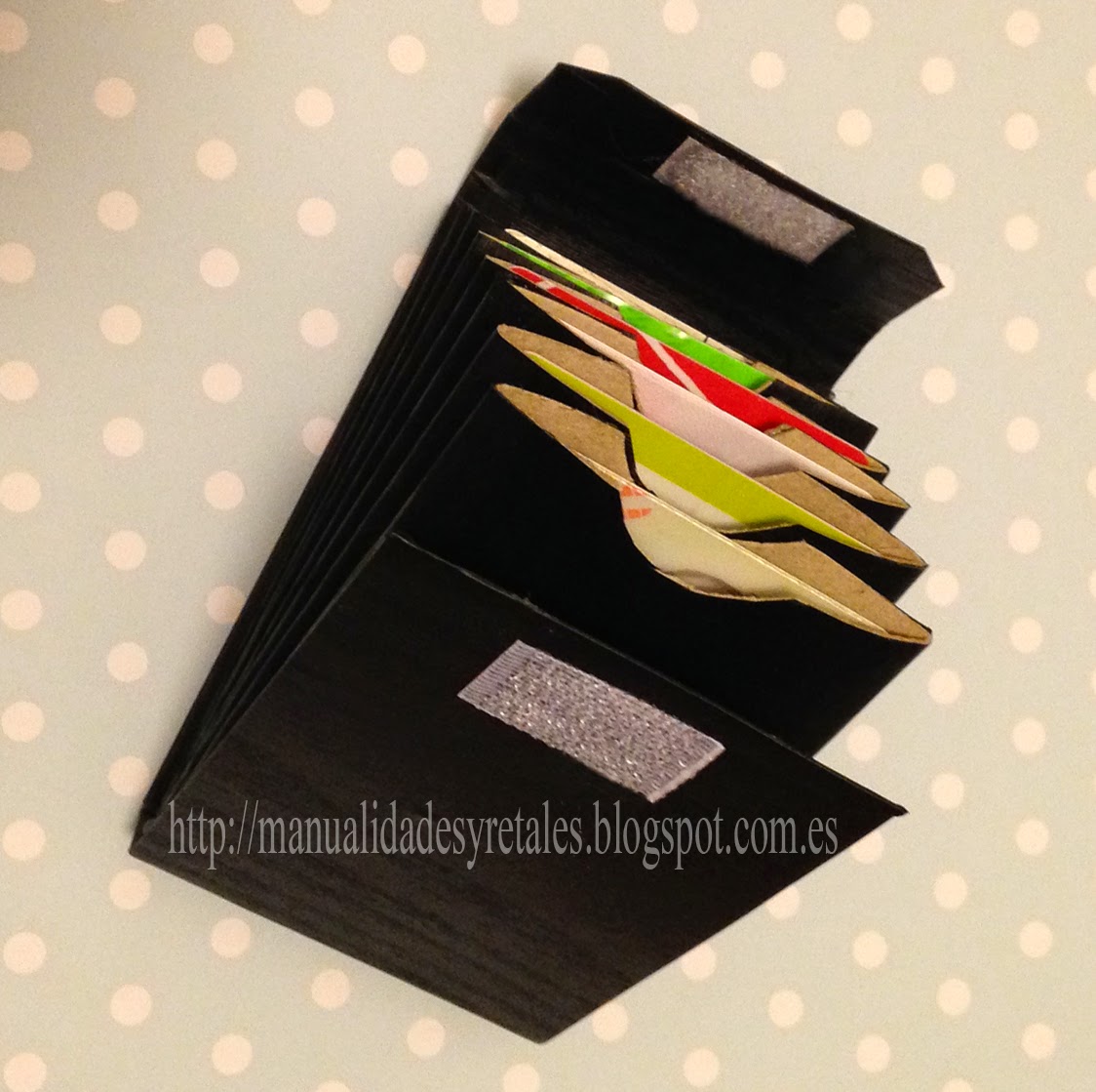 Manualidades y retales: Tarjetero reciclado