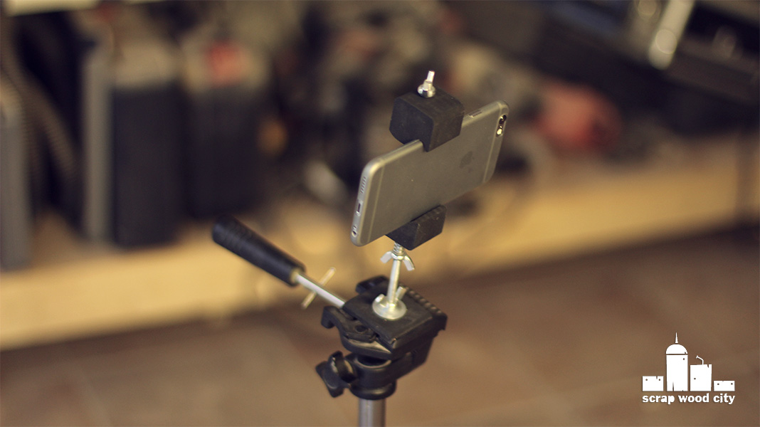 scrap wood city: How to make a DIY tripod mount for your smartphone