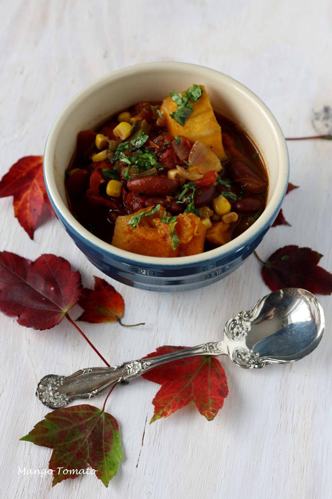 Mango & Tomato: "Three Sisters" Stew: Recipe from Vegan Holiday Kitchen