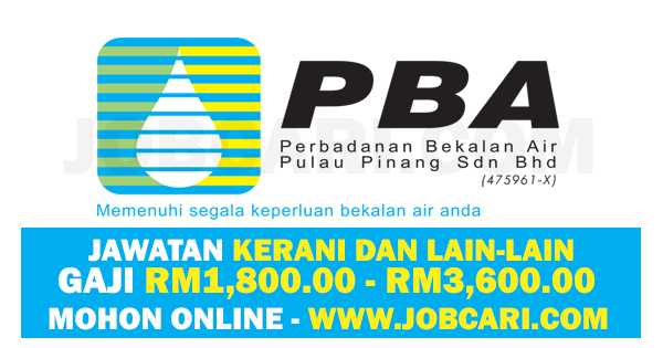 JAWATAN KOSONG TERKINI DI PERBADANAN BEKALAN AIR PULAU PINANG PBA ...