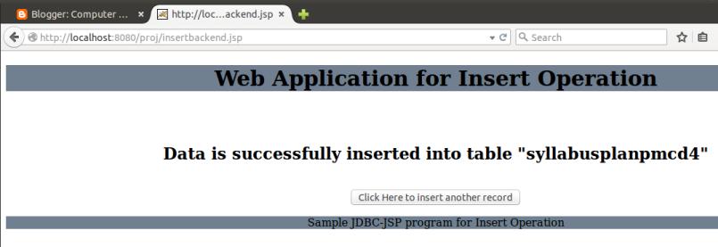 Computer Revolution How To Insert Data Into Mysql Database Using Java Jsp