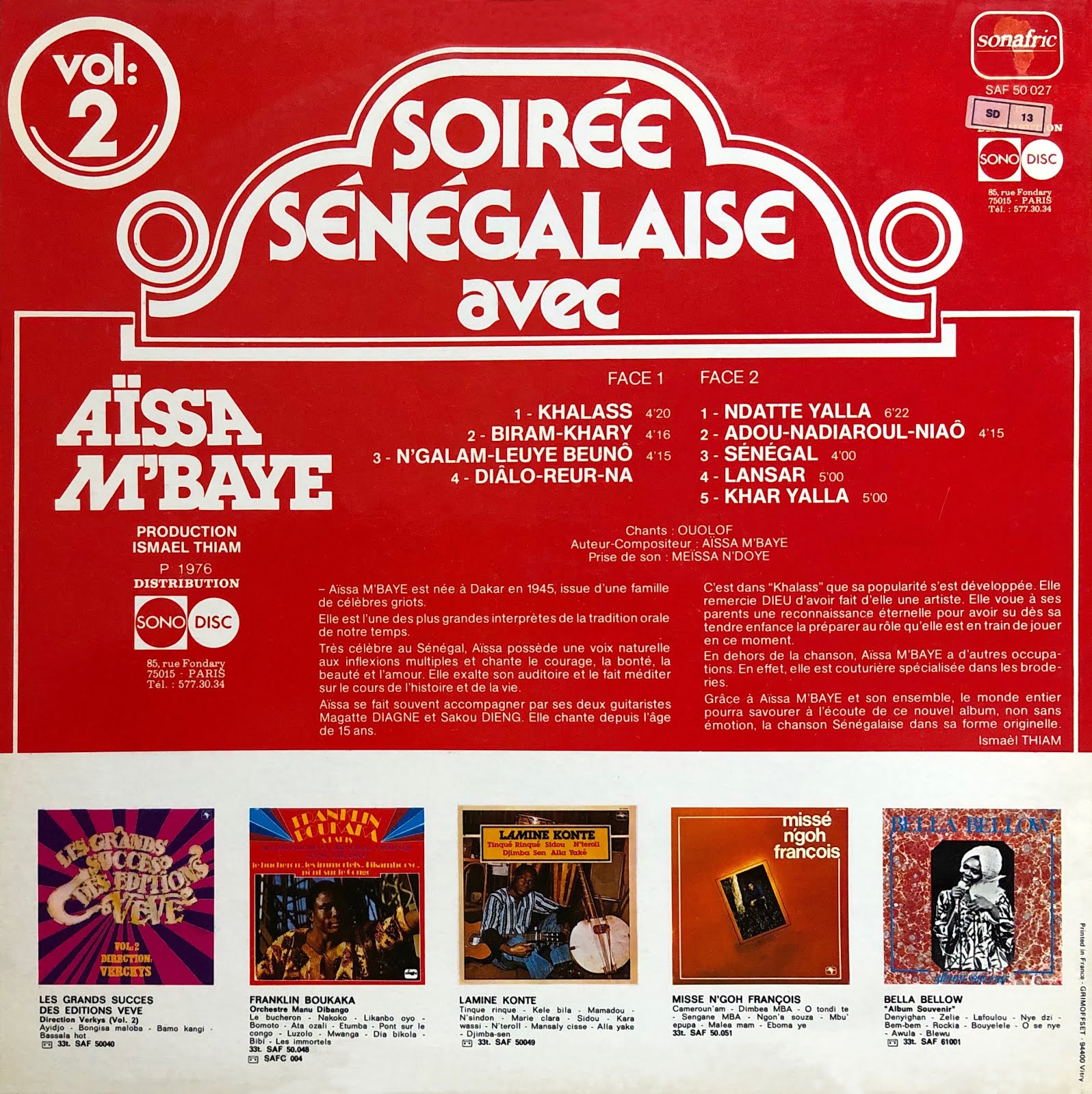 MusicRepublic - World Traditional Music from LPs and Cassettes: SENEGAL ...