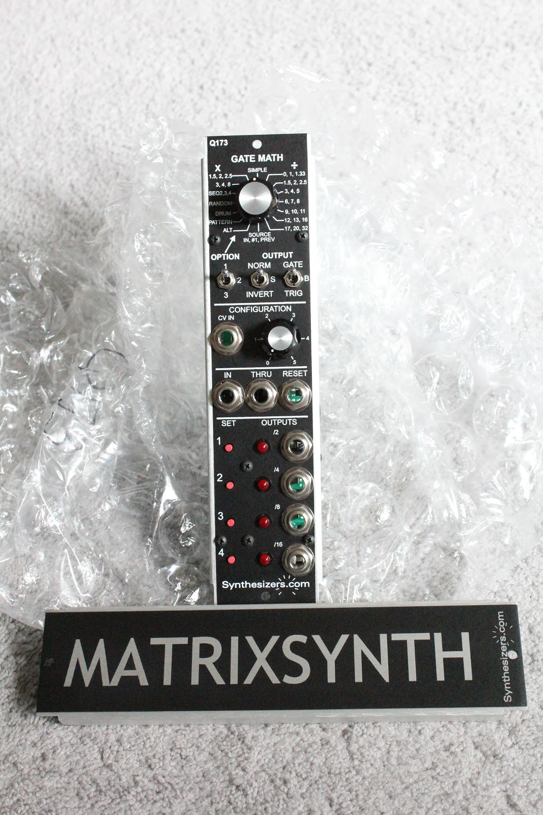 MATRIXSYNTH: Synthesizers.com Q173 Gate Math & Q131 Custom MATRIXSYNTH ...