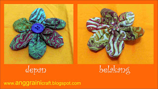 Anggraini craft: tutorial: Bondu cantik dengan hiasan bunga perca