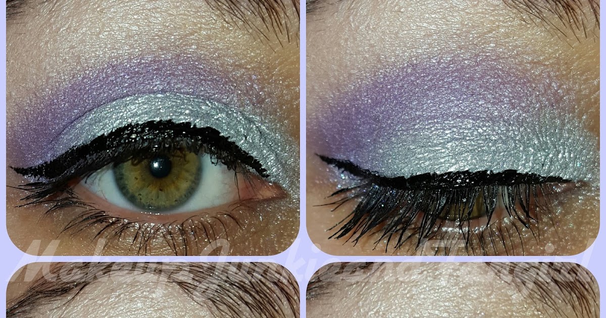 Makeup Junkie and Fangirl: Milani Bella Silver and Violet Eye Look