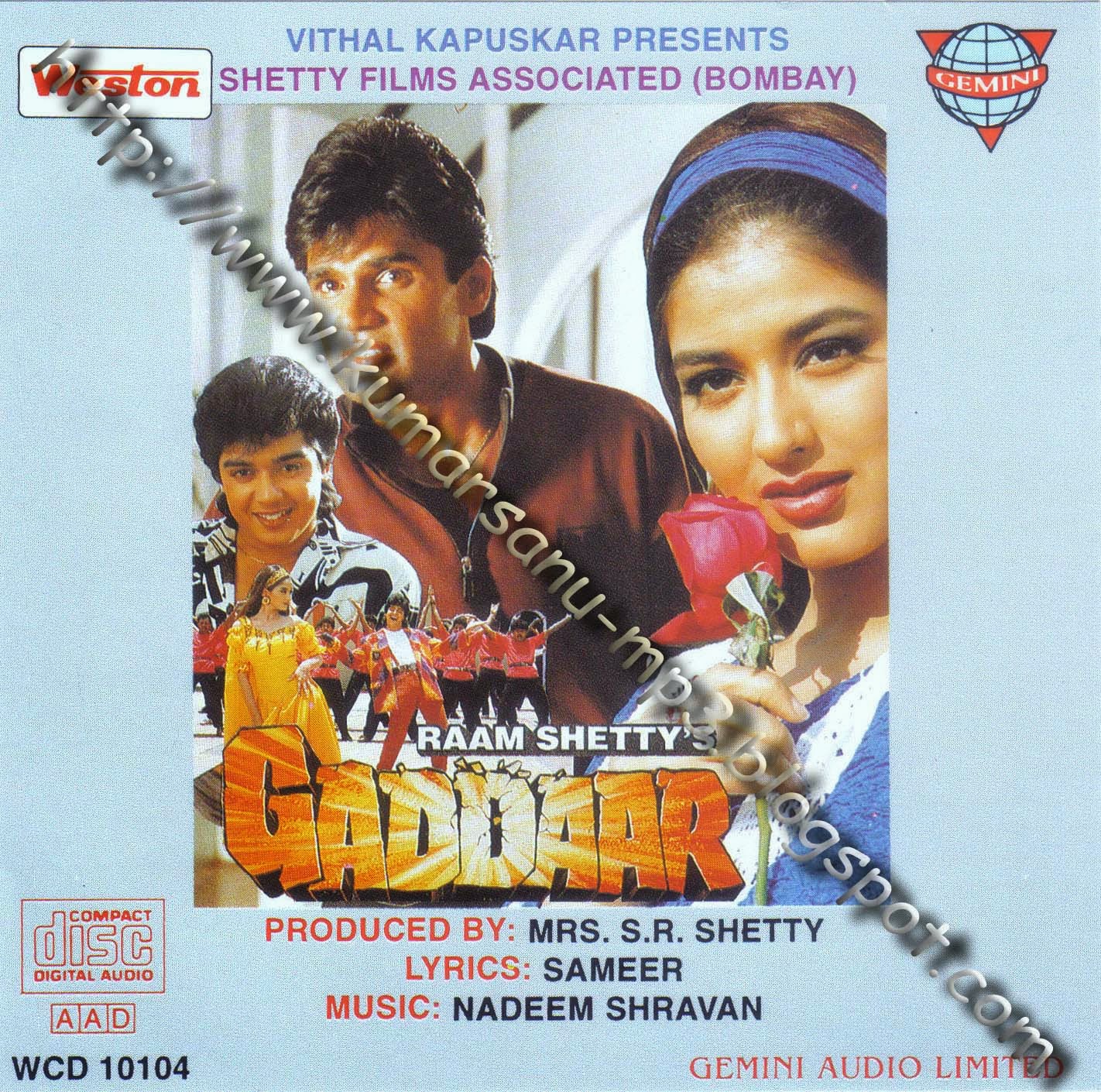 Gaddar (1994) Original Hindi Movie – Kumar Sanu , Alka Yagnik , Bali ...