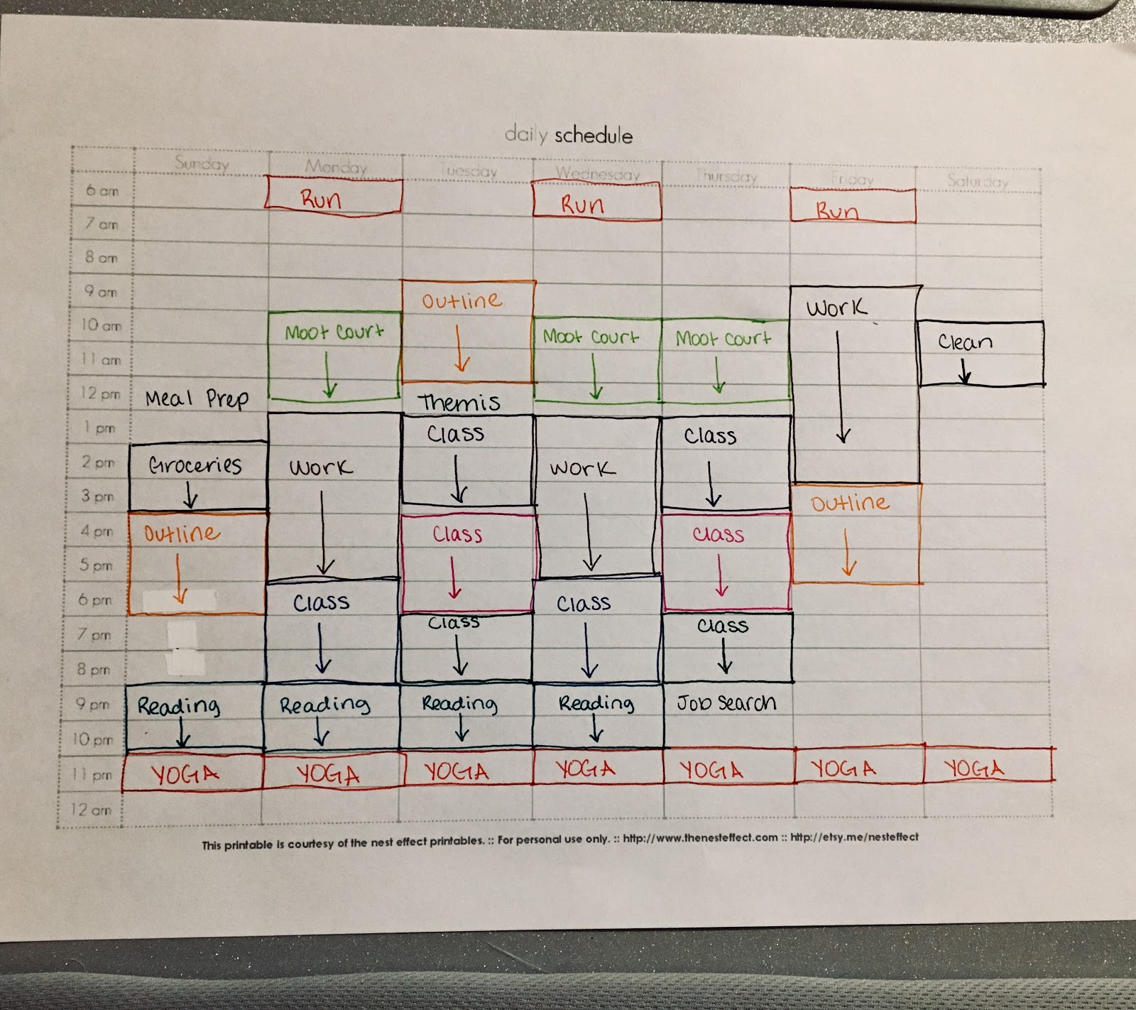 A Week by Week Study Schedule - The Legal Duchess