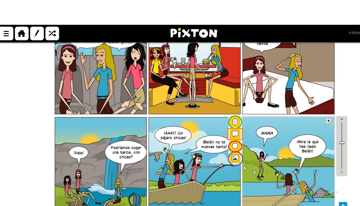 Regina. La enseñanza digital: Cómic. Pixton