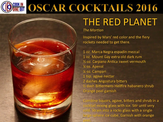 Cook In / Dine Out: Oscar Cocktails: The Red Planet (The Martian)