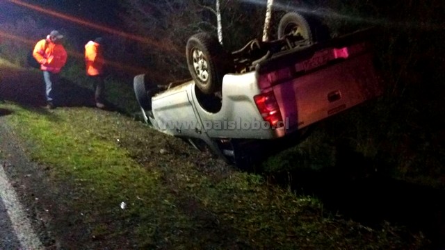 Colisión frontal y volcamiento en la ruta U-22 comuna de Osorno - PL Prensa