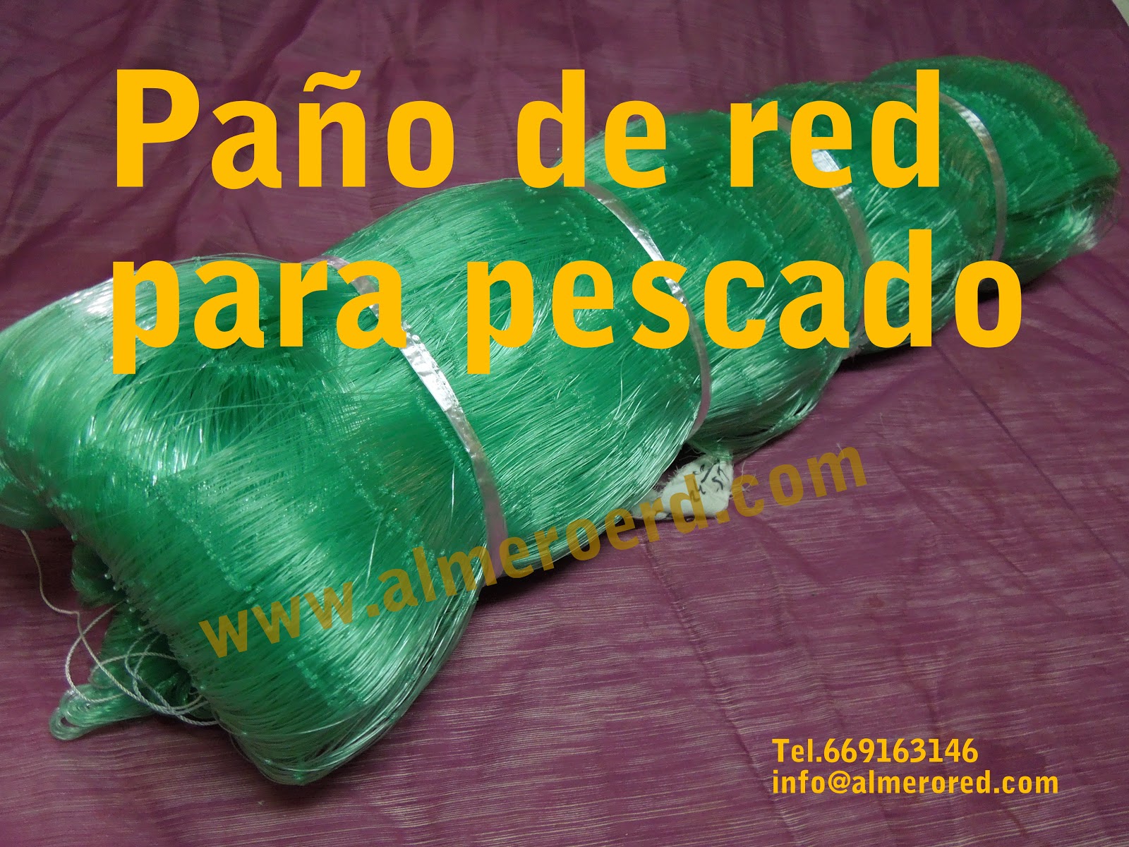 Red de pesca monofilamento 0.35mm - Almerored