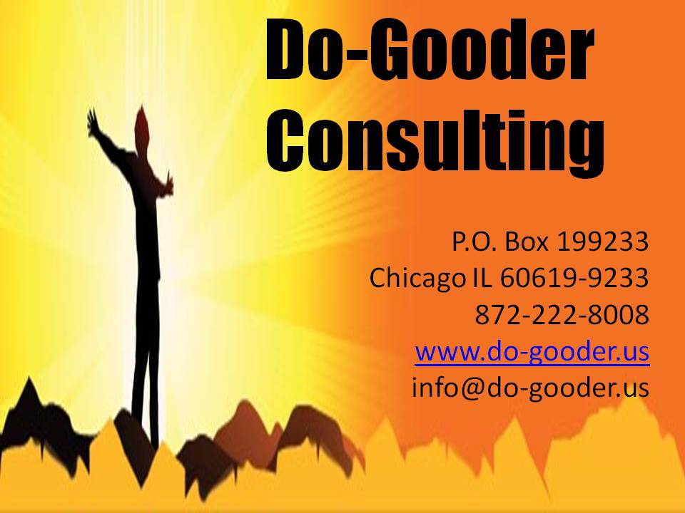 Do-Gooder Consulting: October 2013