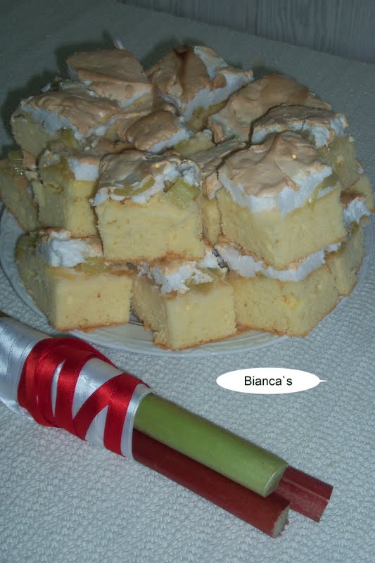 Prajitura cu rubarbar (rubarba, rabarbar) ~ Bucataria din casa mea.