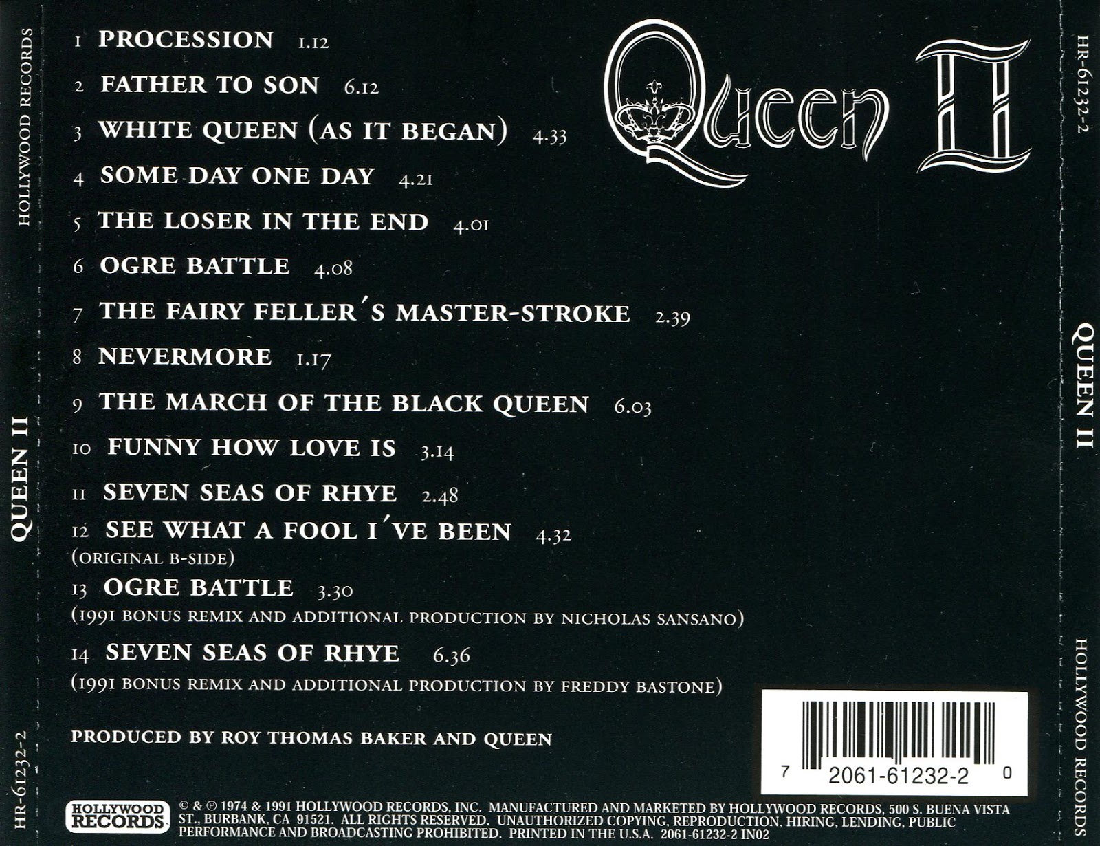 Chia sẻ nhạc Lossless & Lossy: Queen - 1974 - Queen II (Hollywood ...