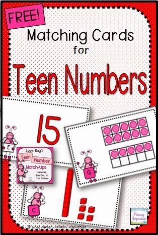 Teen Numbers with the Valentine Love Bugs | Classroom Freebies | Bloglovin’