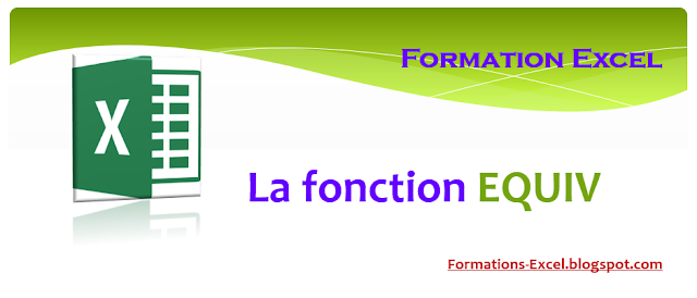 La fonction EQUIV | Formation Excel