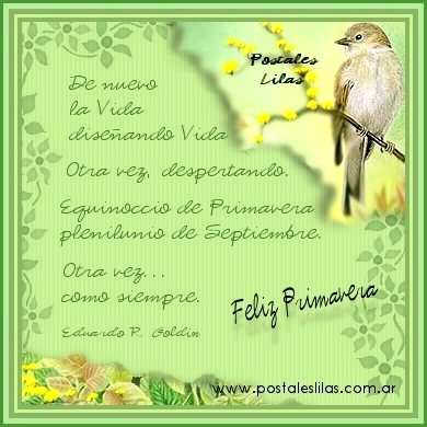 Postales de Primavera - IMÁGENES CON FRASES © LINDAS