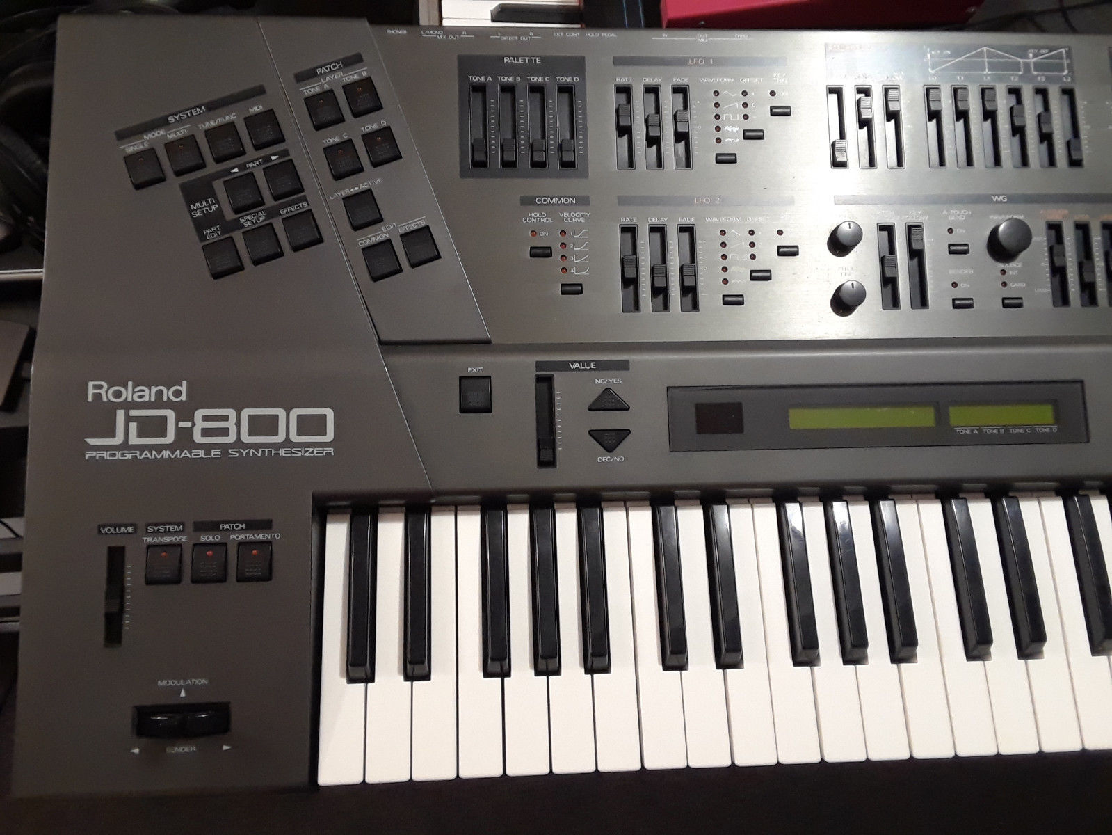 MATRIXSYNTH: Roland JD-800 synthesizer (NO red glue) + 2 Library ROM ...