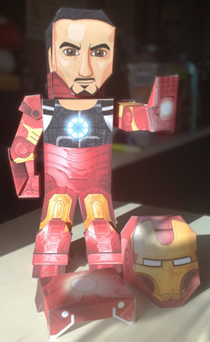 The Avengers, Iron Man Papercraft | Papercraft Free Download And Paper ...