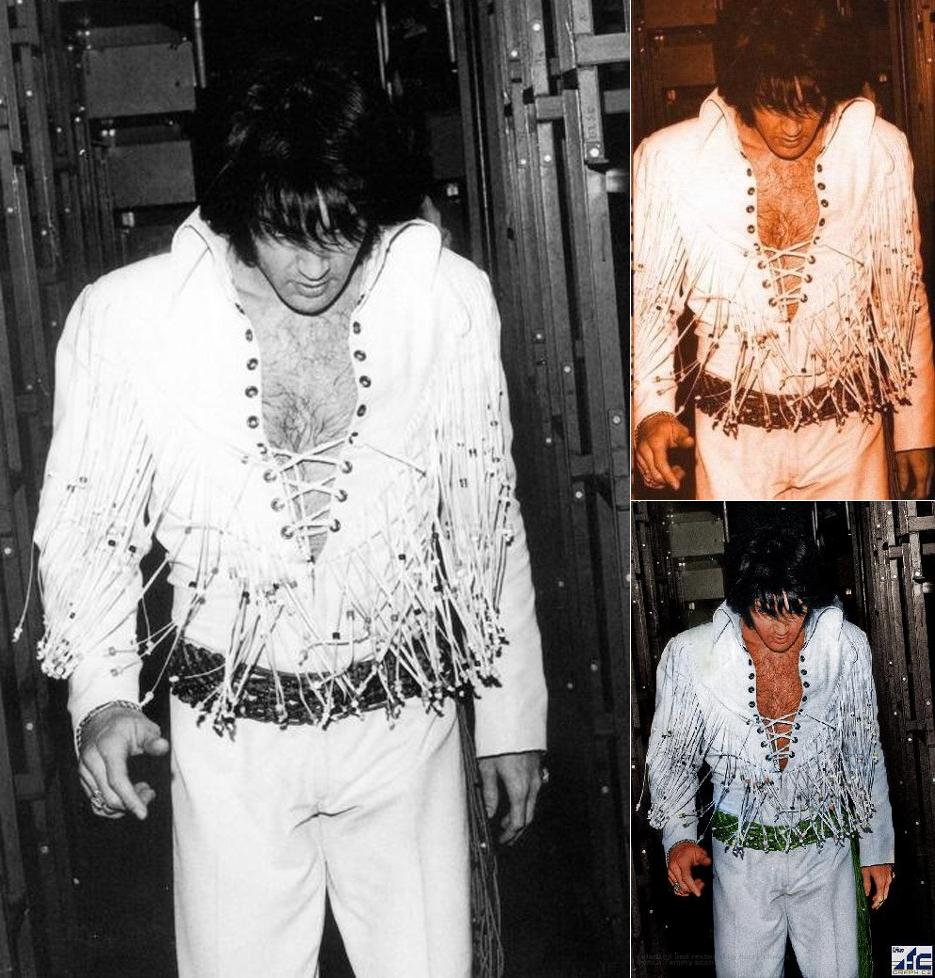 Elvis Presley . . . : Jumpsuit - White Fringe