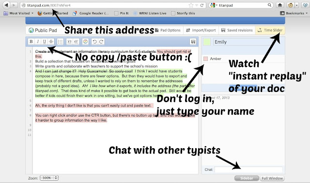 That Blog Belongs to Emily Brown!: Online Tools: Collaborative Writing Pads