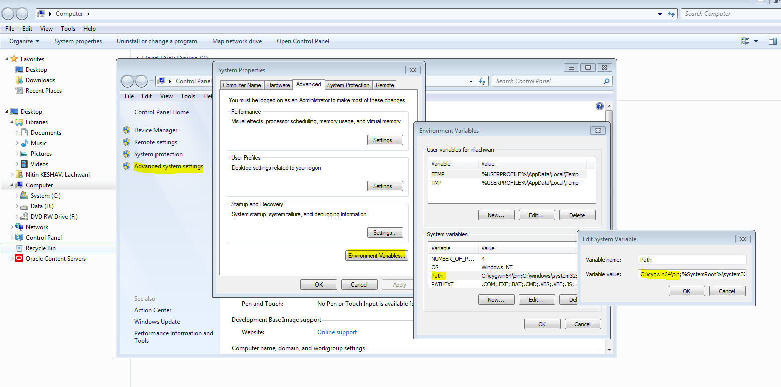 Installing And Seting Up Cygwin With Openssh