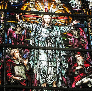 RosaryPictures: "The Transfiguration", stained glass