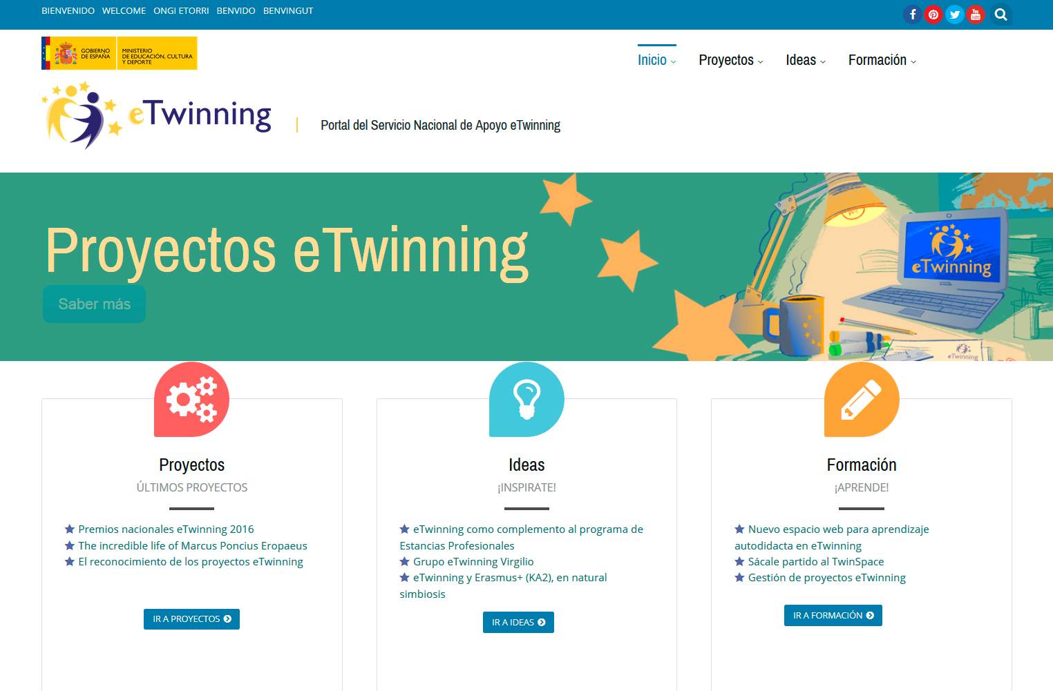Embajada eTwinning Asturias: Nuevo look para el portal nacional eTwinning