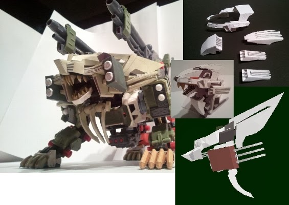Papercraft - Zoid Liger Zero Panzer initial proposal - Papercraft4u ...