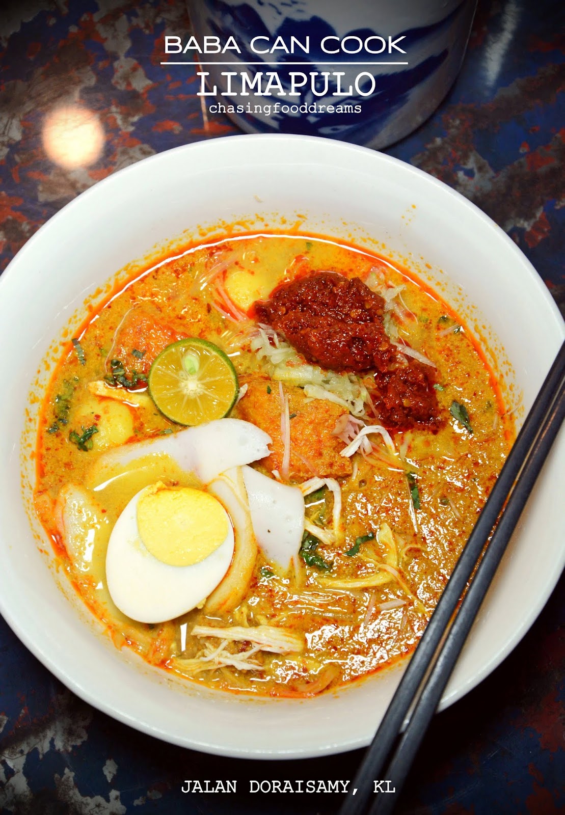 CHASING FOOD DREAMS: Limapulo @ Jalan Doraisamy Kuala Lumpur