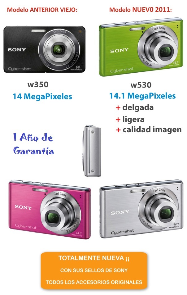 Ventas Tecnológicas: → Cámara Digital Sony Cybershot W530