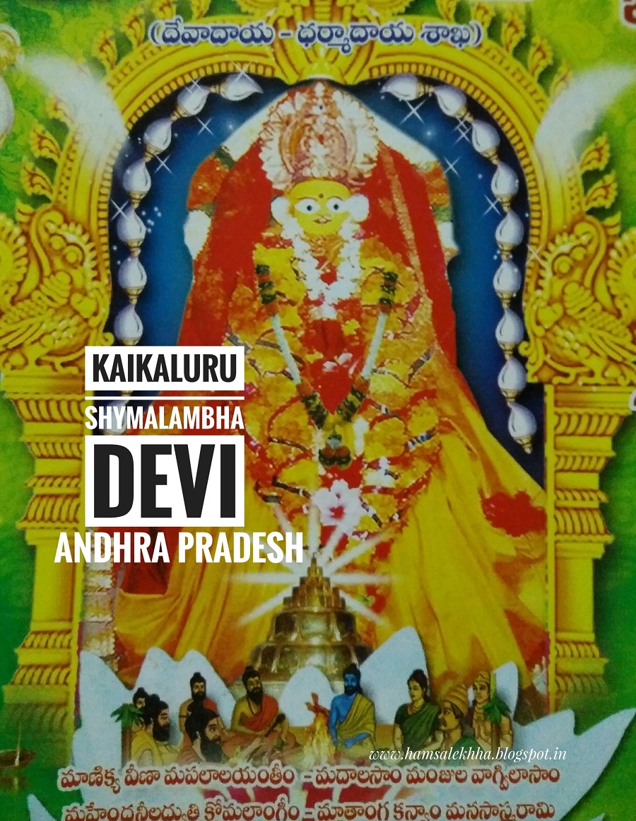 Hamsa Lekhha Travel diaries: My house goddess -- kaikaluru shymalamba devi