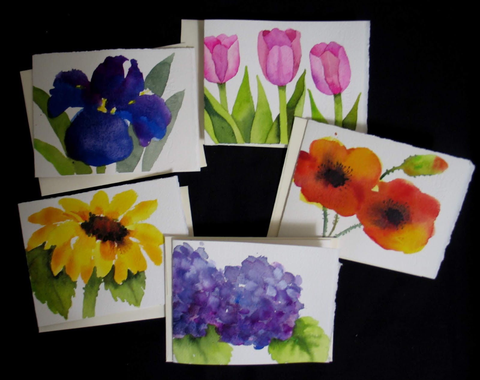 Nel's Everyday Painting: Watercolor Note Cards - SOLD