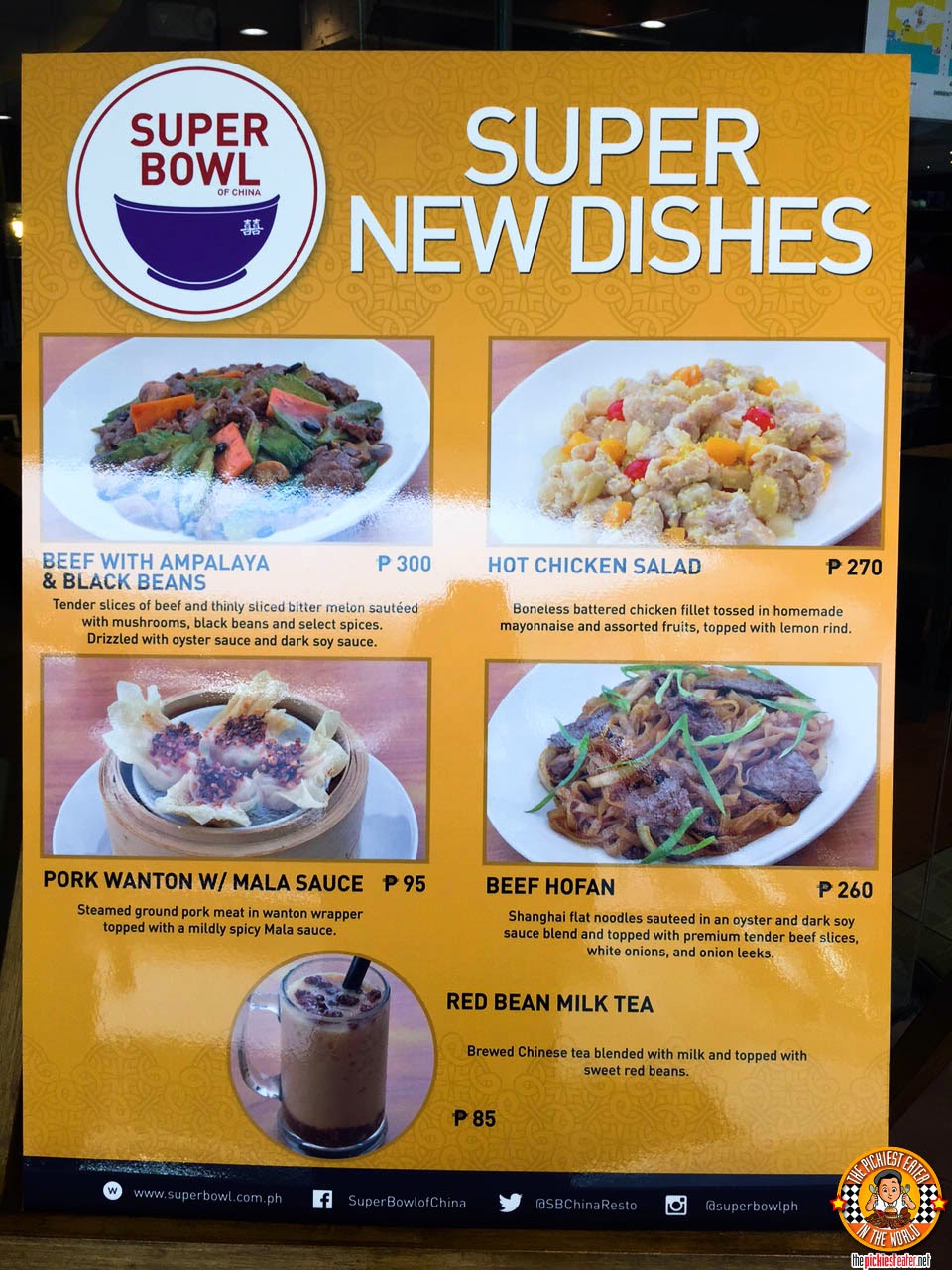 THE PICKIEST EATER IN THE WORLD: SUPER BOWL OF CHINA: NEW LOOK & NEW ...