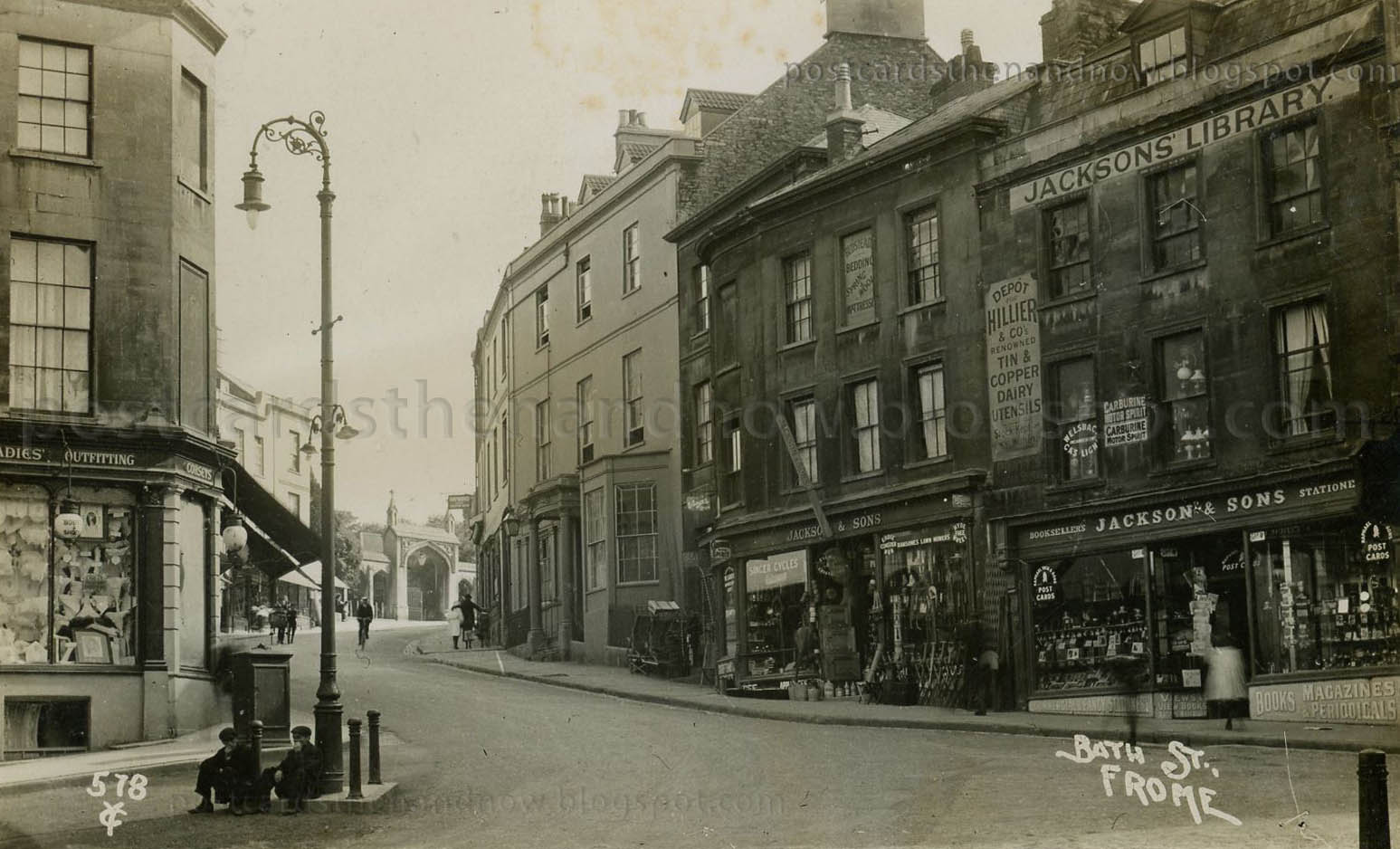 Postcards Then and Now: Frome, Somerset, Bath Road 1910