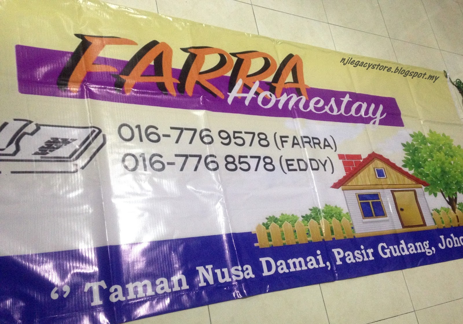 BANNER & BENDERA DAERAH - FARRA Homestay Taman Nusa Damai, Pasir Gudang ...