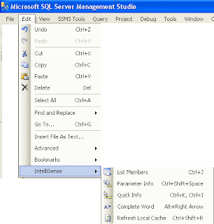 Grumpy DBA: Refresh SQL Intellisense cache