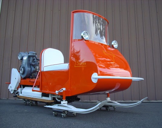 Back in the Day Snowmobile Get-Away: Motorized Toboggans???