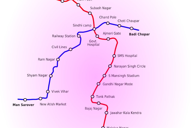 Jaipur Metro Map | Jaipur Metro Rail Routes | Jaipur Metro Rail ...